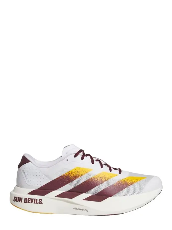 Adidas Arizona St Sun Devils Adizero Evo Sl Shoes - Cloud White / Team Maroon / Team Colleg Gold