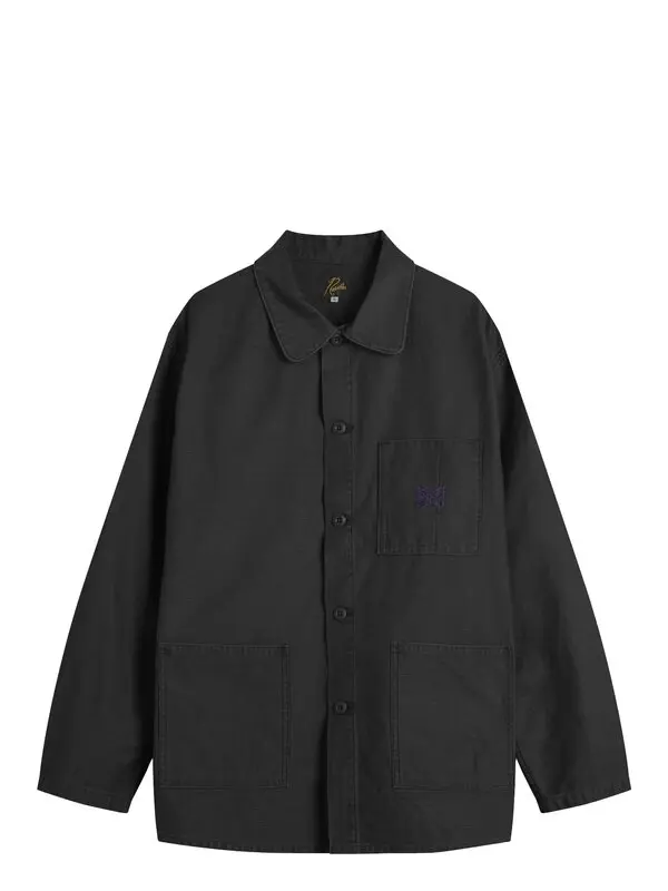 Needles Reversed Sateen Coverall Jacket - Black