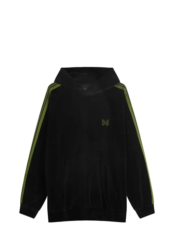 Needles Velour Track Hoodie - Black