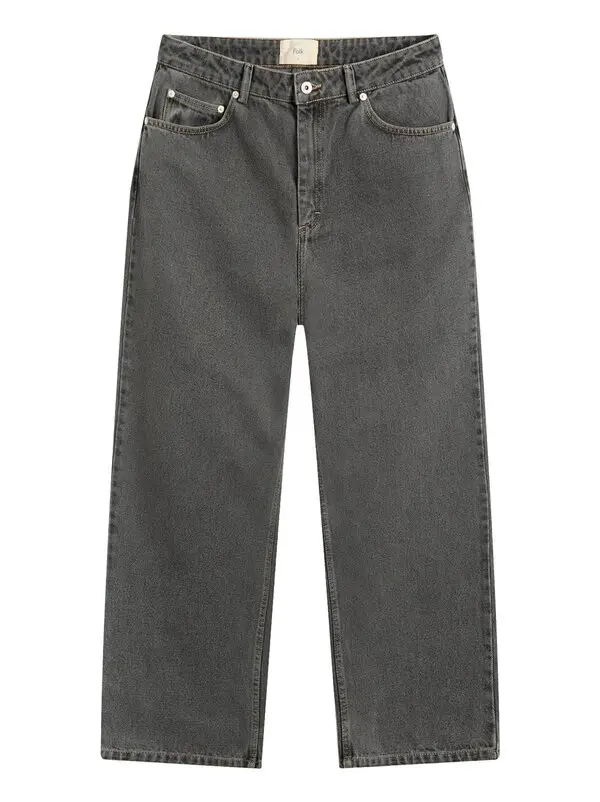 Folk Barrel Leg Jean - Smoke Grey Denim