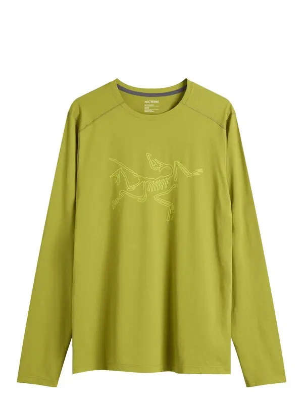 Arc'teryx Cormac Logo Long Sleeve T-shirt - Olive Moss/euphoria