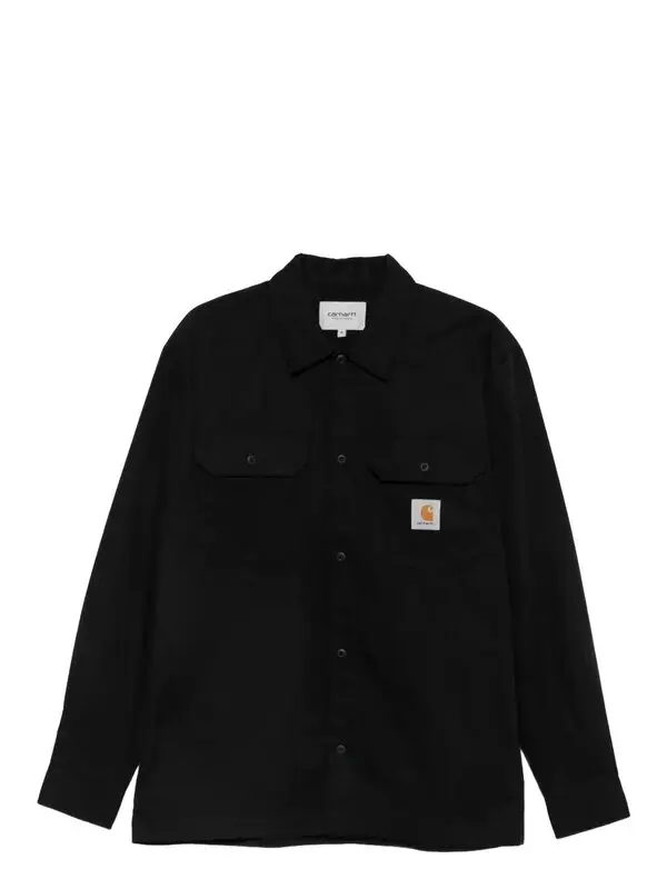 Carhartt Work In Progress Logo-patch Shirt - Black
