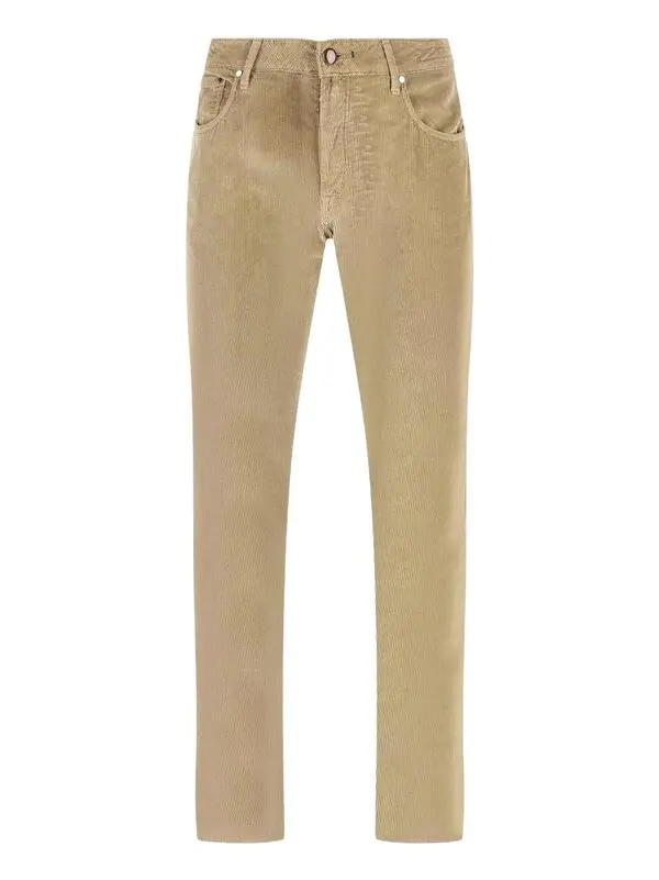 HANDPICKED Ravello Corduroy Trousers - Neutrals