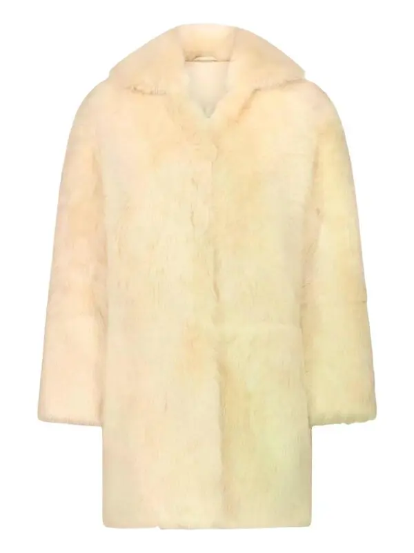 Loulou De Saison Lamb Fur Coat - Neutrals