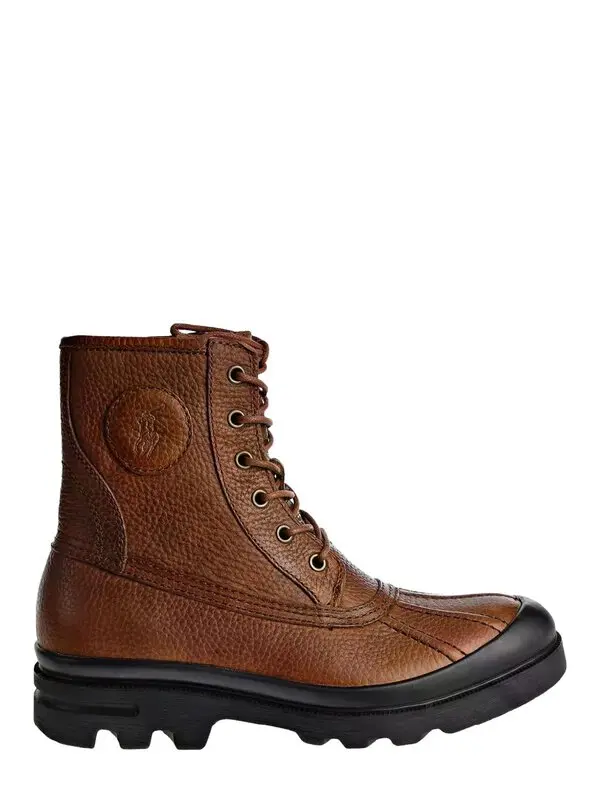 Ralph Lauren Lace-up Leather Boots - Brown