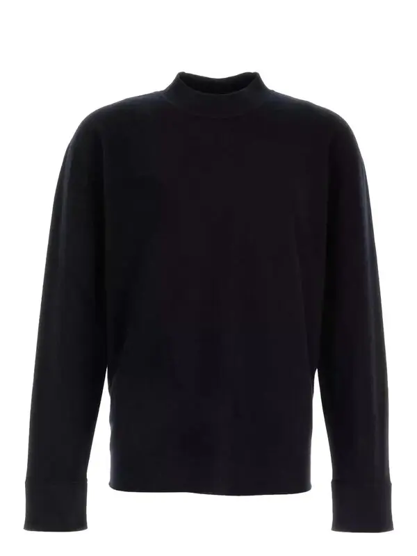 THE ROW Mock-neck Cashmere Blend Sweater - Blue