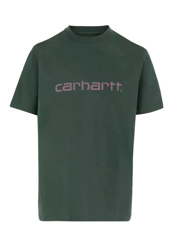 Carhartt Work In Progress Logo-print Cotton T-shirt - Green
