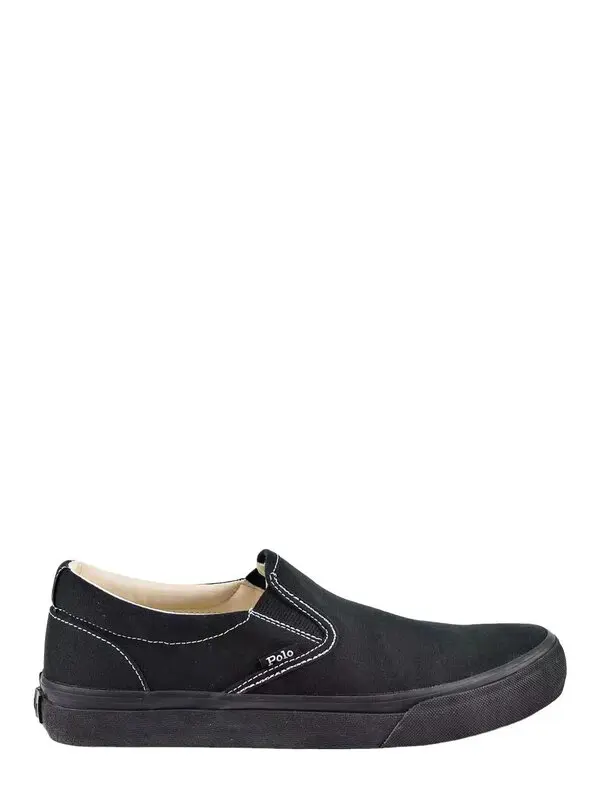 Polo Ralph Lauren Canvas Slip-on Sneakers - Black