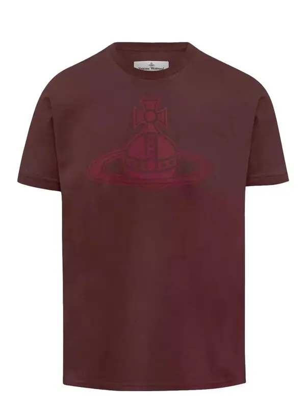 VIVIENNE WESTWOOD Orb-print Cotton T-shirt - Brown