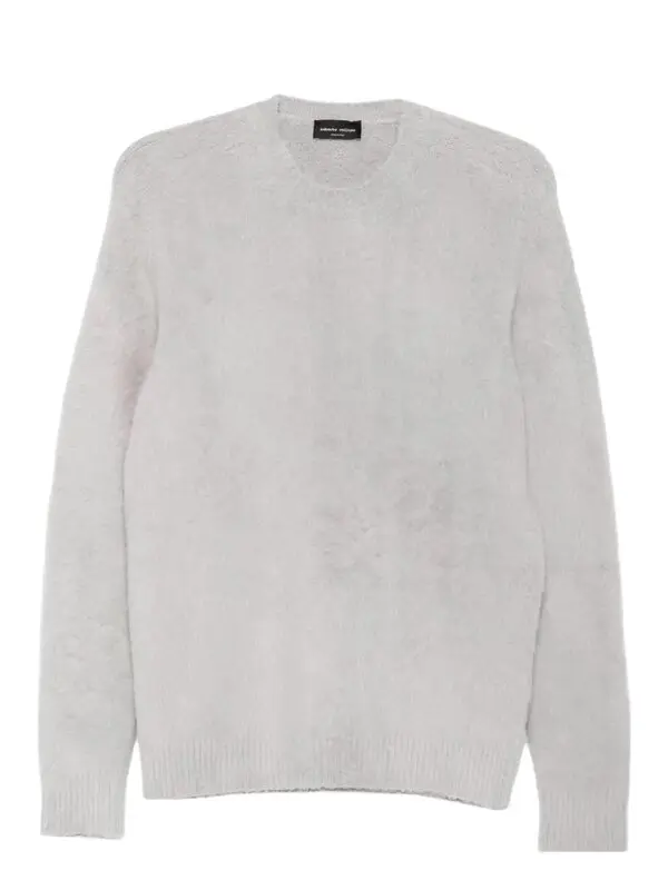 ROBERTO COLLINA Crew Neck Sweater - Grey