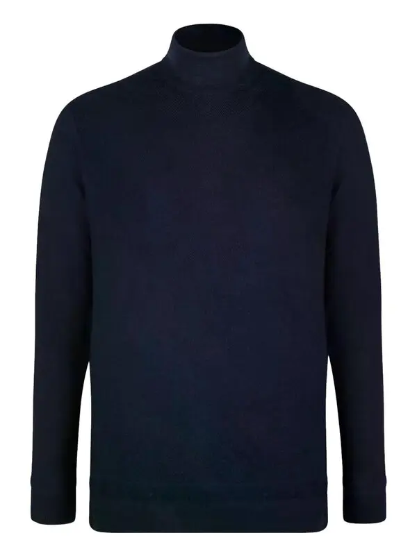 Boglioli High-neck Sweater - Blue