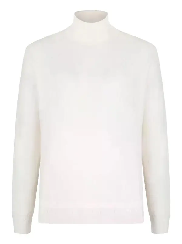 Boglioli High-neck Sweater - White