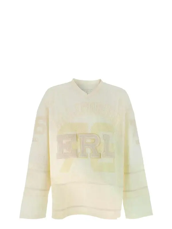 ERL Logo-appliqué Hockey Sweatshirt - White