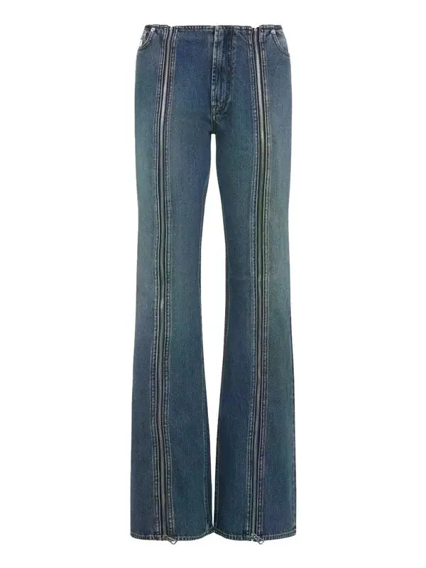Jean Paul Gaultier Zip-detail Jeans - Blue