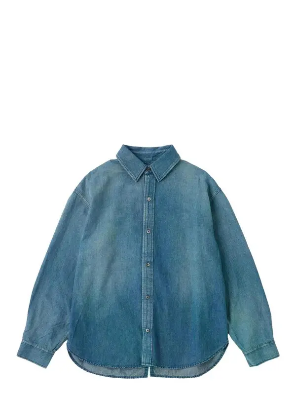 Moussy Vintage Buttoned Denim Shirt - Blue