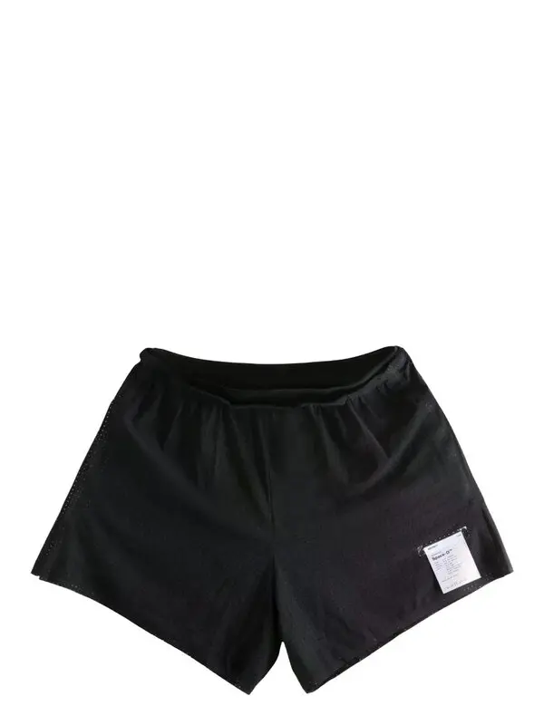 Satisfy Mesh Panel Loose Fit Shorts - Black