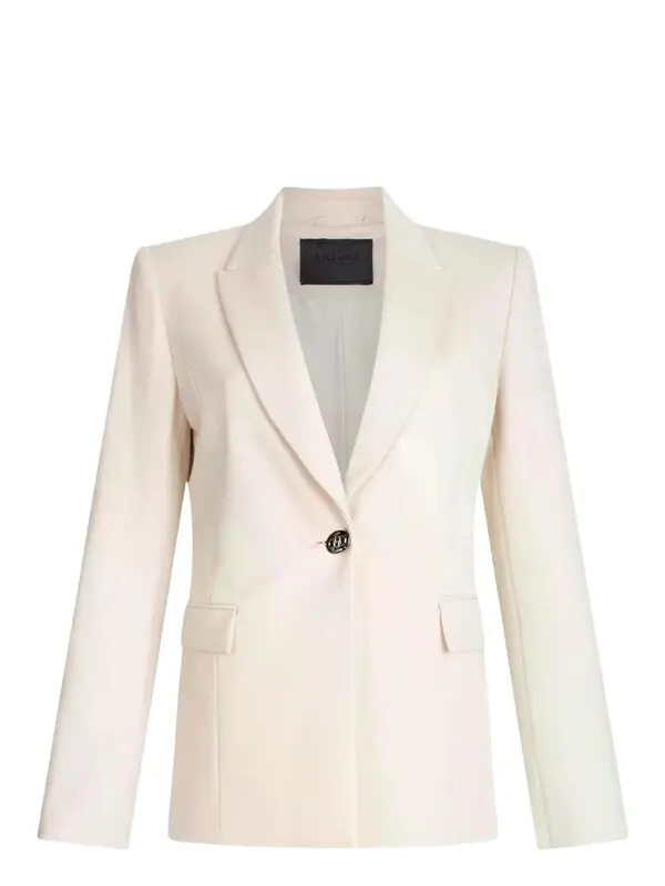 Liu Jo Milano Stitch Lapel Blazer - White