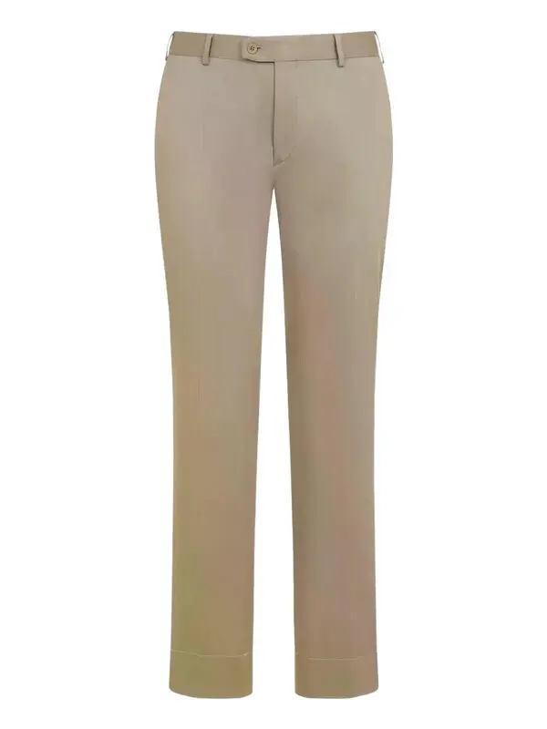 Brioni Pienza Cotton Trousers - Neutrals