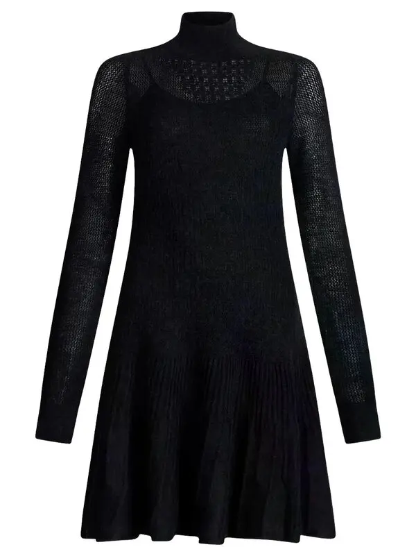 Liu Jo Mini Turtleneck Dress - Black