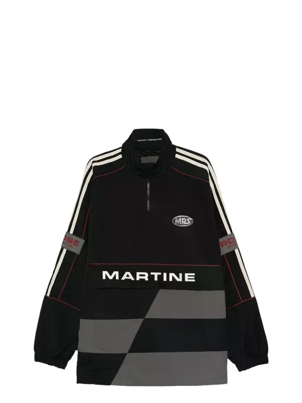 Martine Rose Panelled Zip-up Sweater - Black