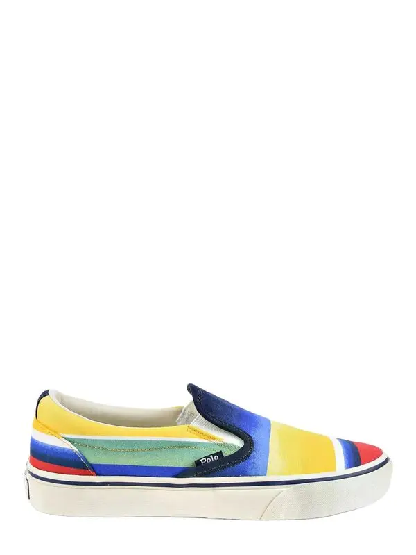 Ralph Lauren Striped Slip-on Sneakers - Yellow