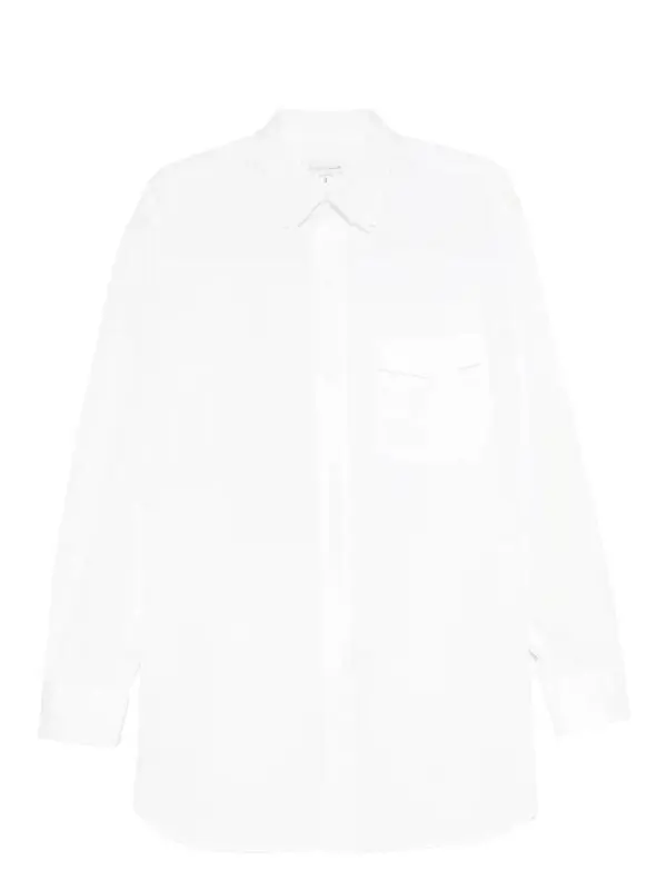 Yohji Yamamoto Chest-pocket Button-down Shirt - White