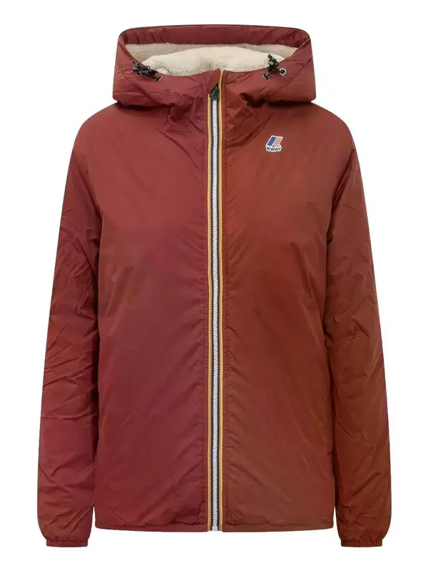 K-WAY Hooded Padded Jacket - Red