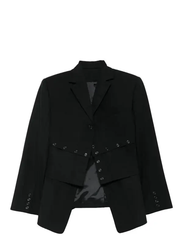 Rokh Button-detailed Blazer - Black