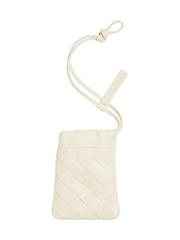 Bottega Veneta Micro Intrecciato Dustbag - White