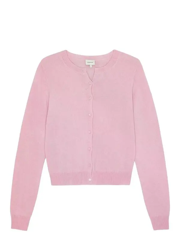 HERSKIND Round Neck Cardigan - Pink