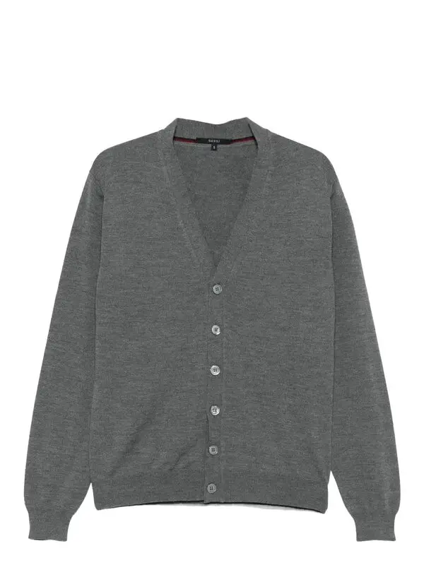 Gucci Button-front V-neck Cardigan - Grey