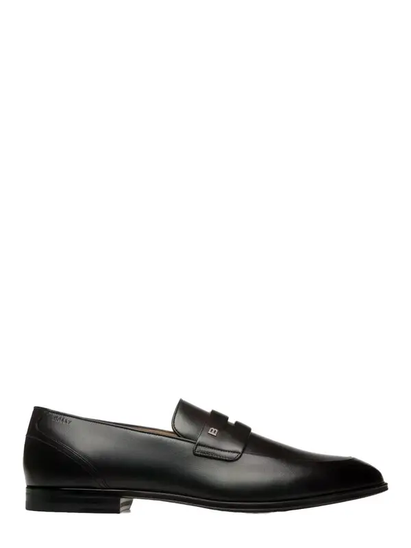 Bally Penny-slot Leather Loafers - Black