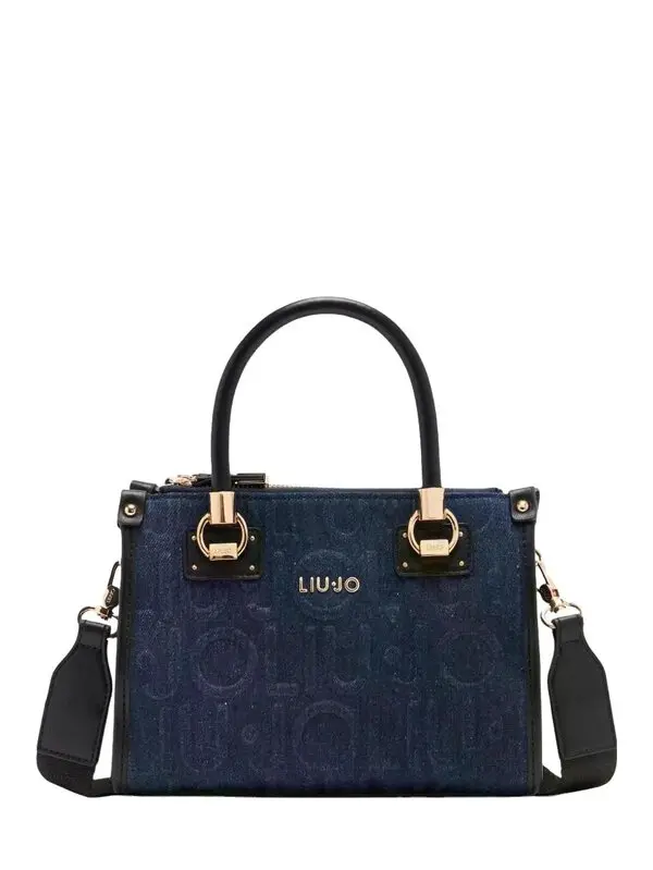 Liu Jo Logo-embossed Denim Tote - Blue