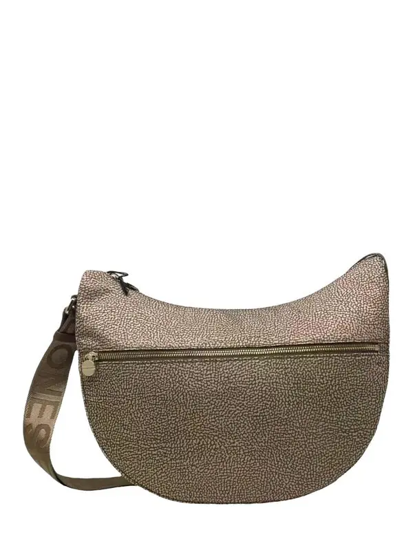 Borbonese Leather Cross Body Bag - Neutrals