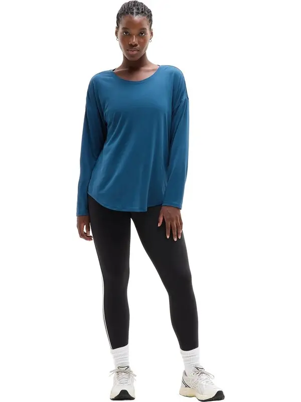 Athleta Relaxed Fit Long Sleeve Top - Maritime