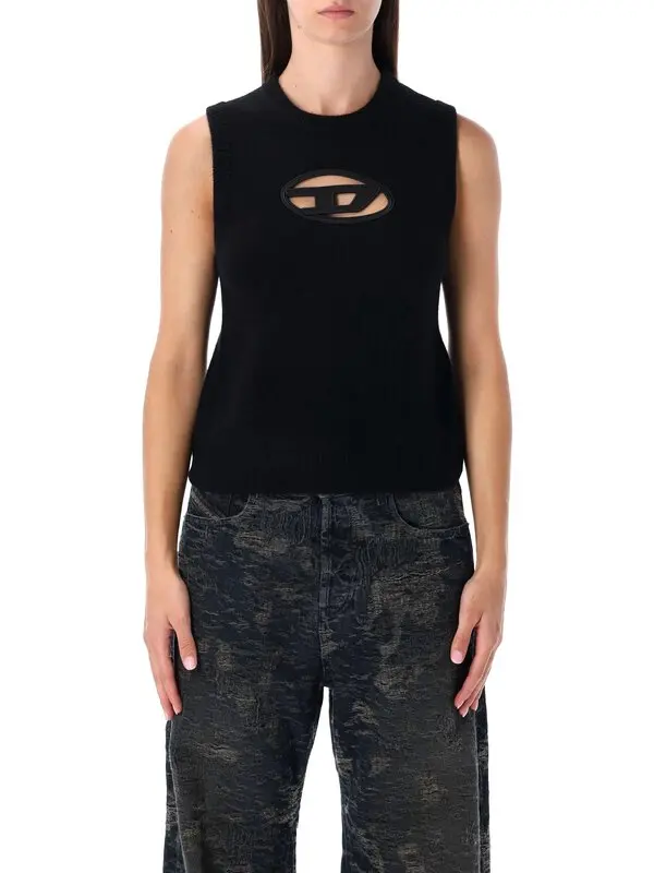 DIESEL Sleeveless Shell - Black