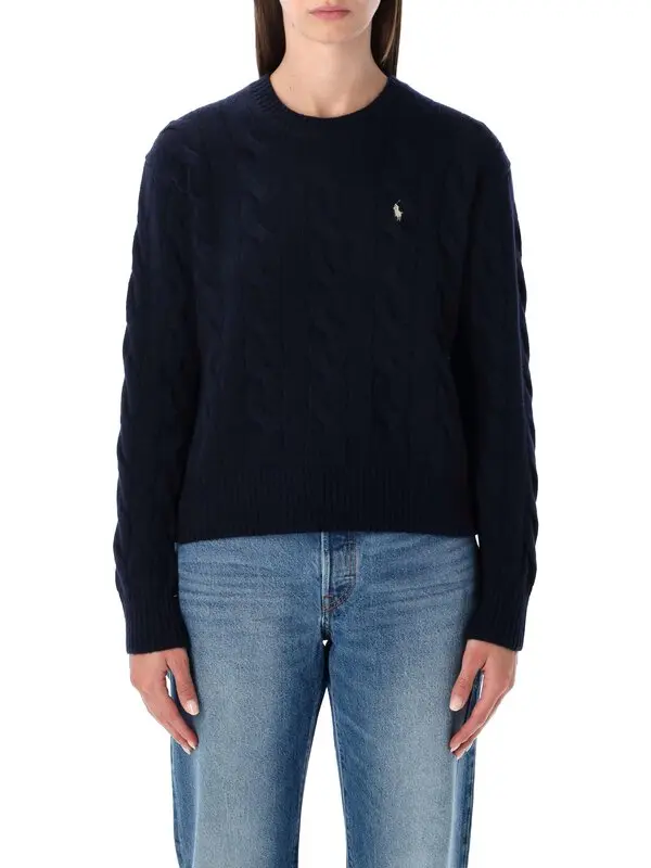 Polo Ralph Lauren Cable-knit Wool And Cashmere Jumper - Hunter Navy