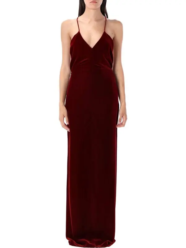 TOM FORD Velvet Evening Gown - Red