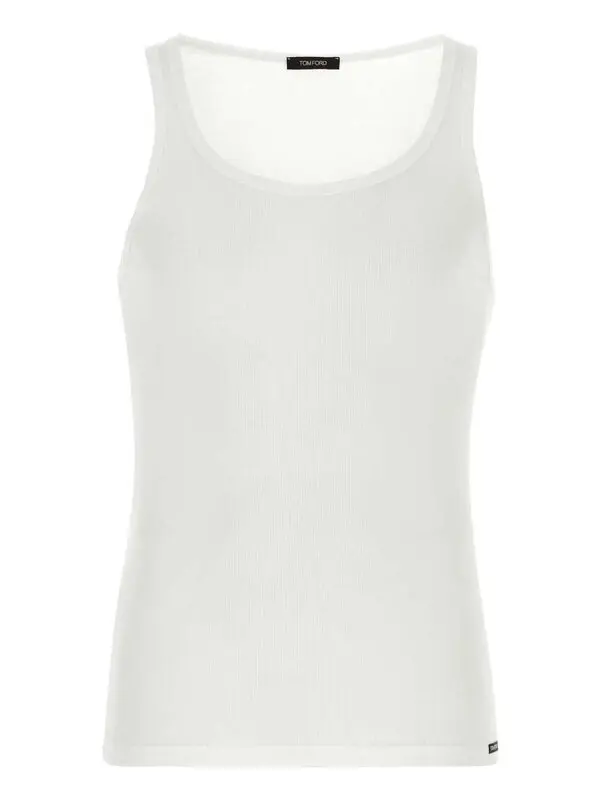 TOM FORD Cotton And Modal Tank Top - White