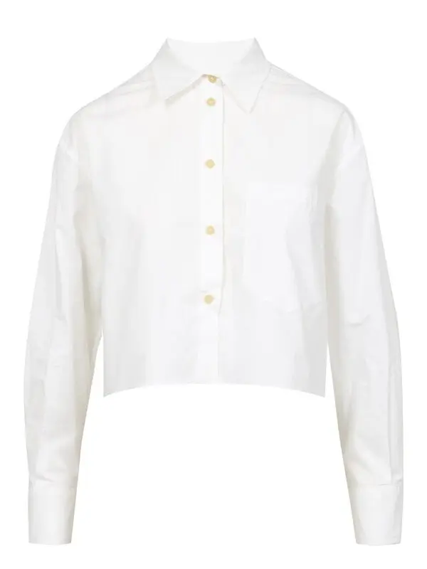 Erika Cavallini Cotton Poplin Shirt - White