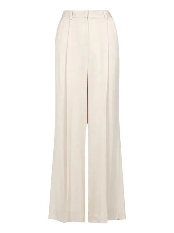 KAOS Wide Leg Trousers - Madreperla
