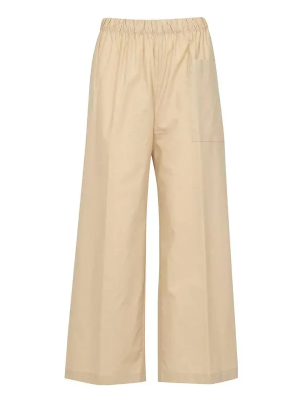 Erika Cavallini Wide-leg Trousers - Sand