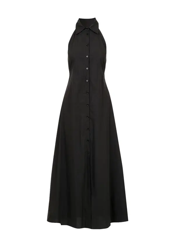 Erika Cavallini Long Shirt Dress - Black