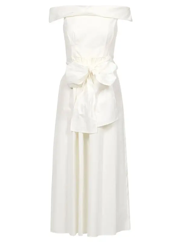Max Mara Cotton Midi Dress - White