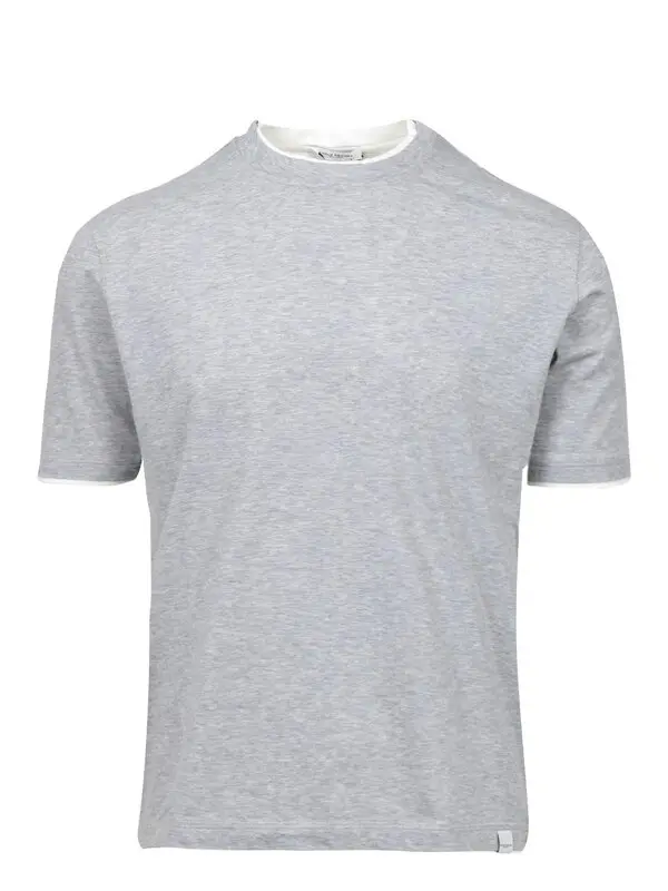 PAOLO PECORA Crew Neck T-shirt - Grey