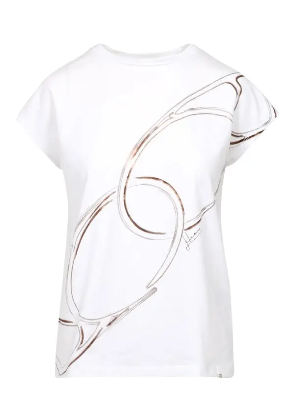 Herno T-shirt - White+beige