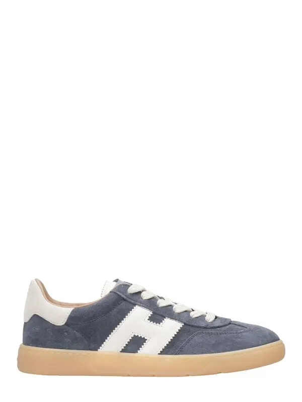 Hogan Suede And Nappa Leather Sneakers - Denim