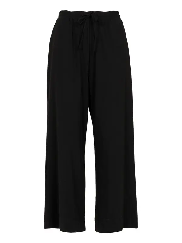 Max Mara Stretch Lyocell Blend Jersey Trousers - Black