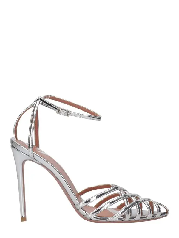 CASTAGNA High Heel Stiletto Sandals - Silver