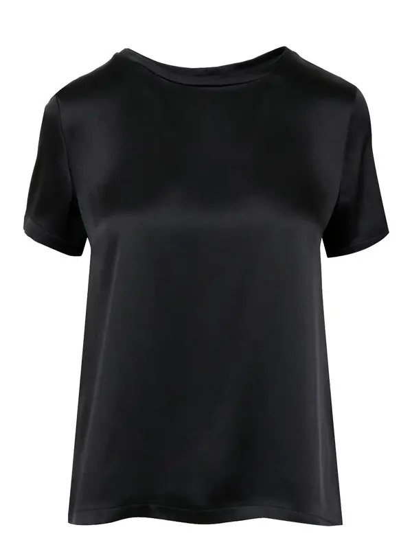 Max Mara Satin T-shirt - Black